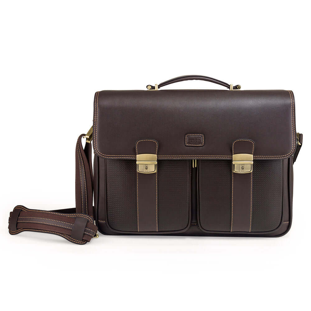 Leather Full Grain Briefcase – Pearl and Bear